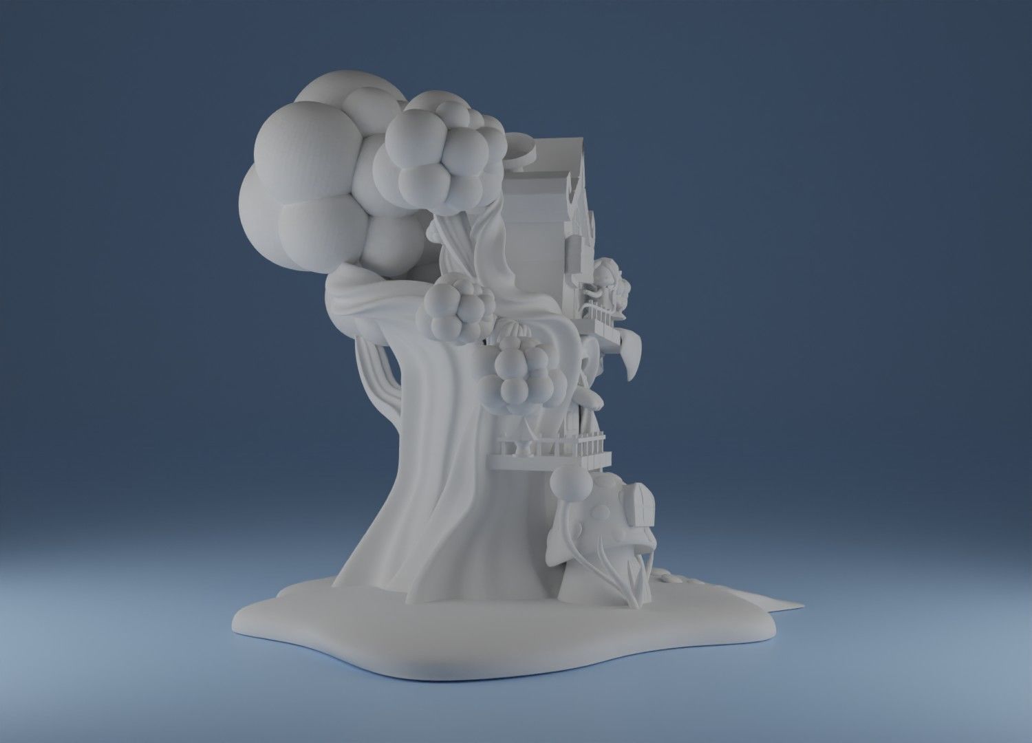 fairy tree house 3D model 3D printable | CGTrader