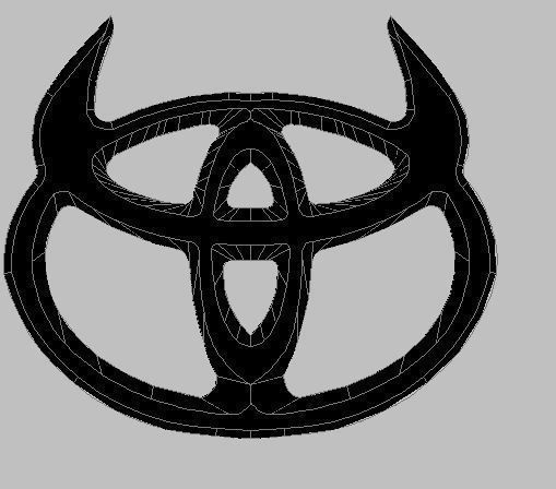 Toyota Logo 3D model 3D printable | CGTrader