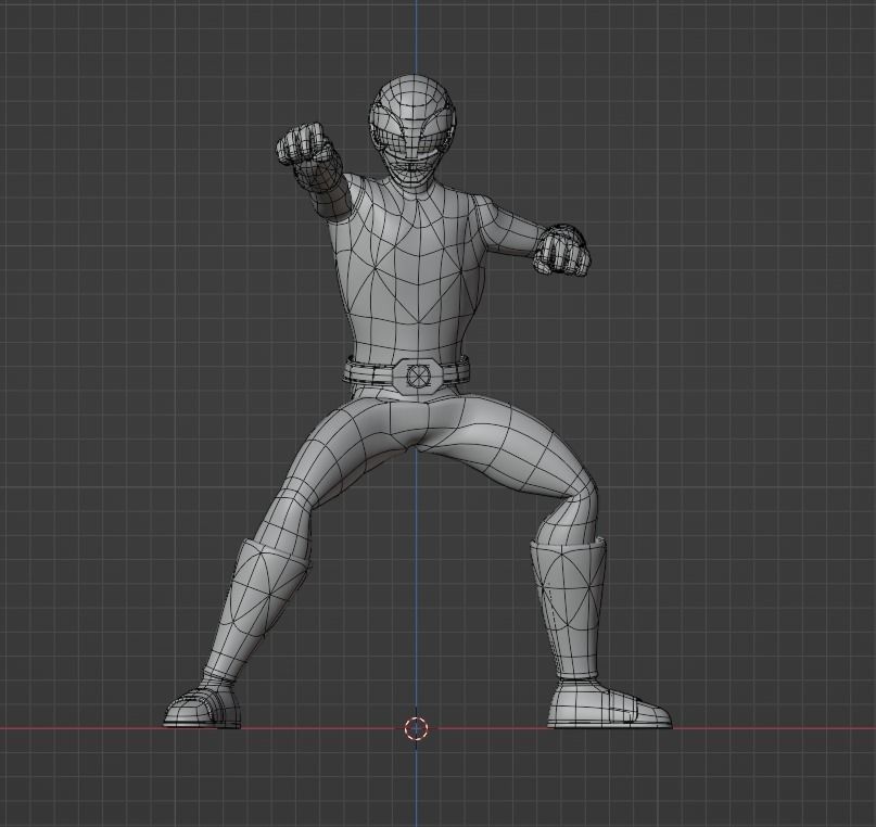 Black Ranger - Power Ranger 3D model rigged | CGTrader