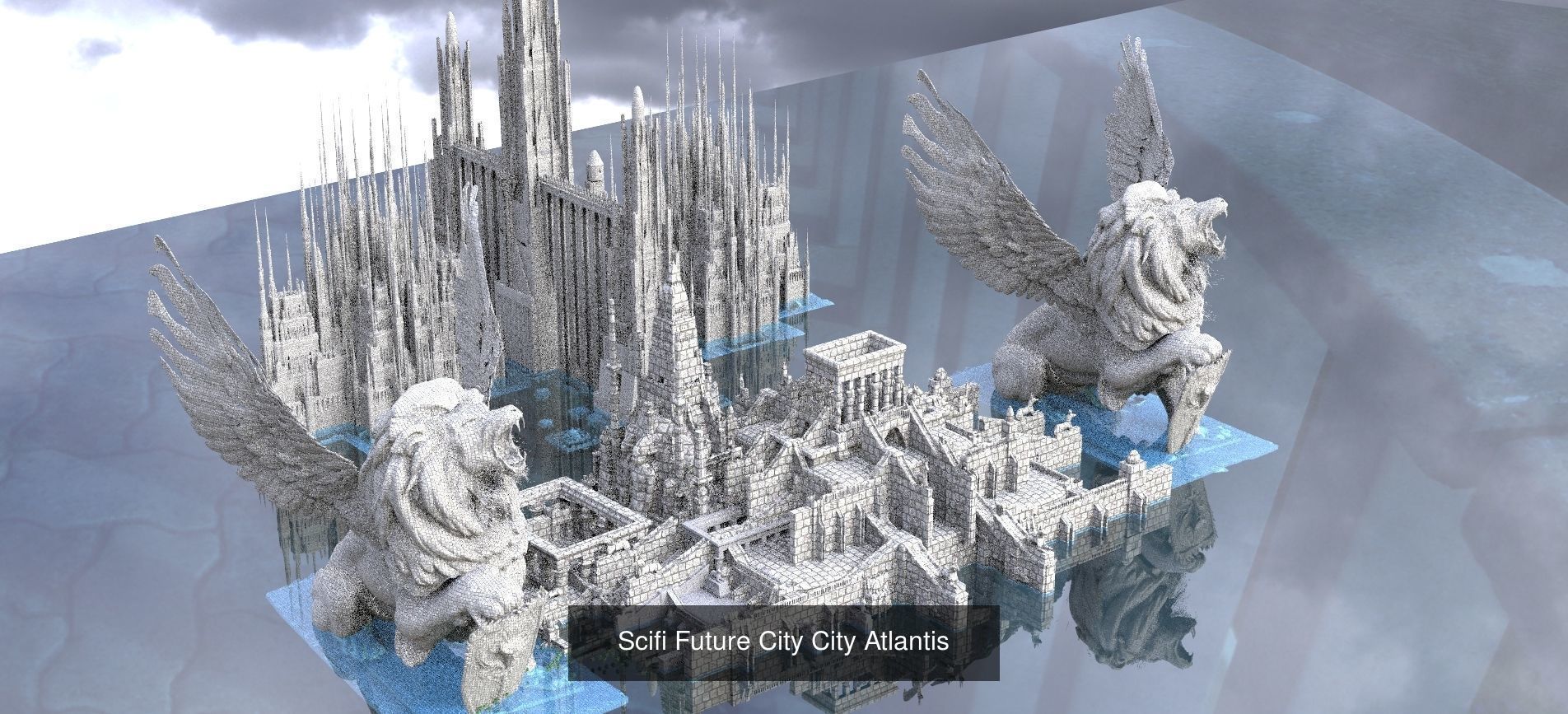 Atlantis Architecture collection 1 | CGTrader