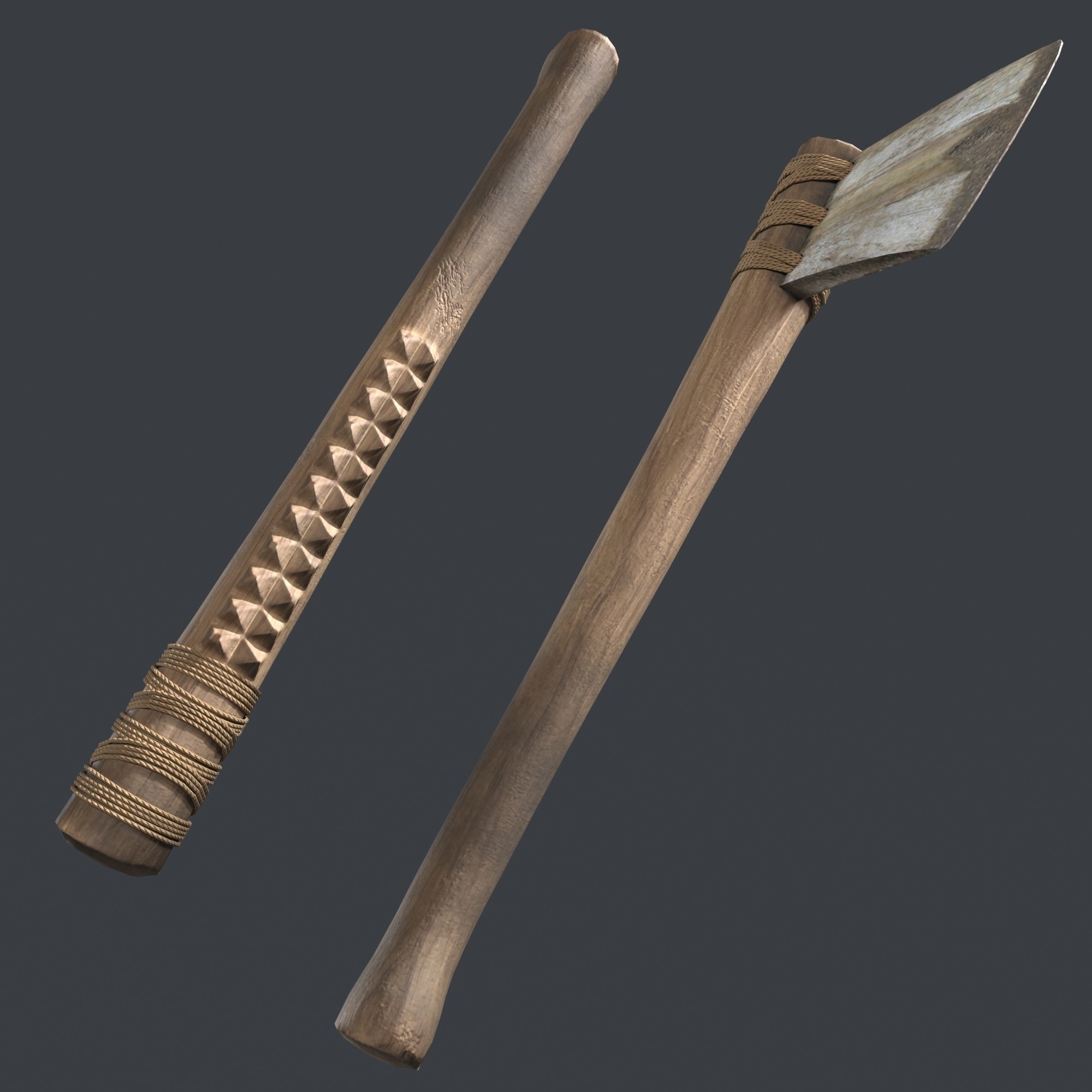 3D model Ancient Bone Ax VR / AR / low-poly | CGTrader