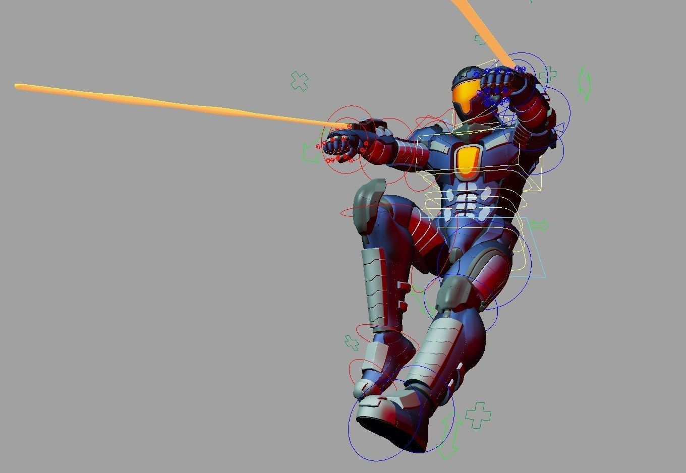 Futuristic Super Soldier 3D model rigged | CGTrader