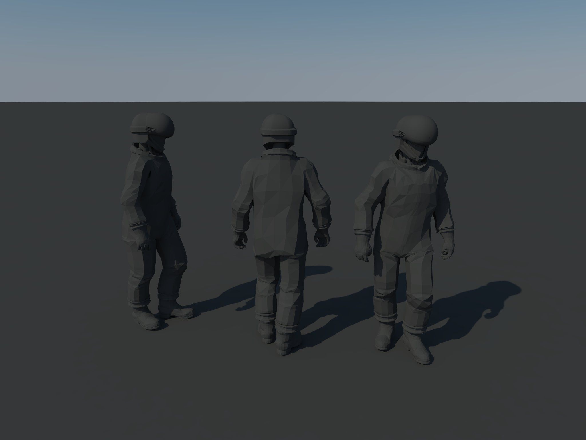 humanoid robot 25mm free 3D model 3D printable | CGTrader
