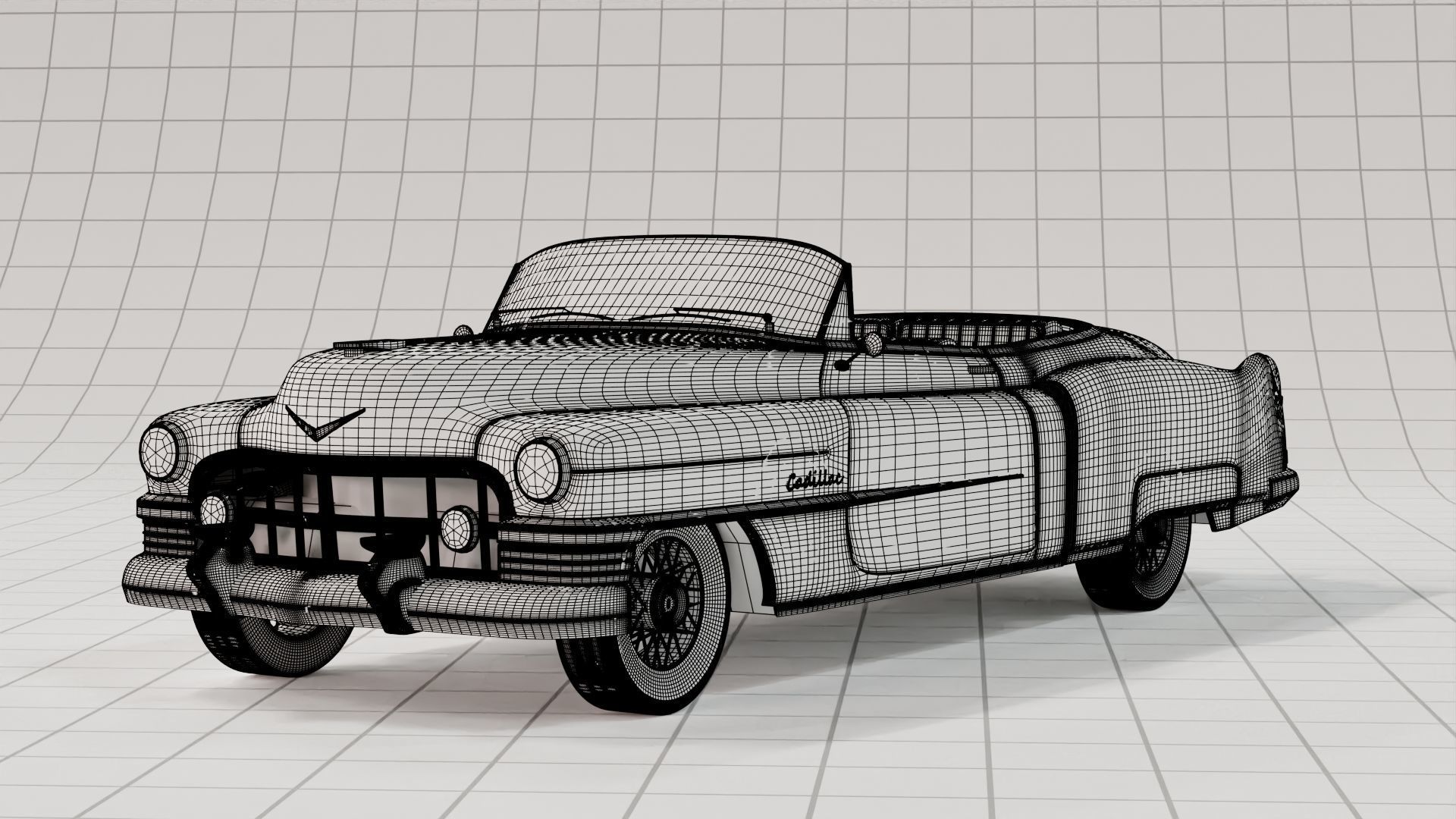 Cadillac 1950 Series 62 Convertible 3D model | CGTrader