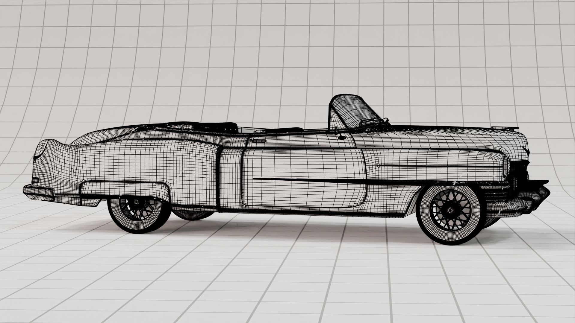 Cadillac 1950 Series 62 Convertible 3D model | CGTrader