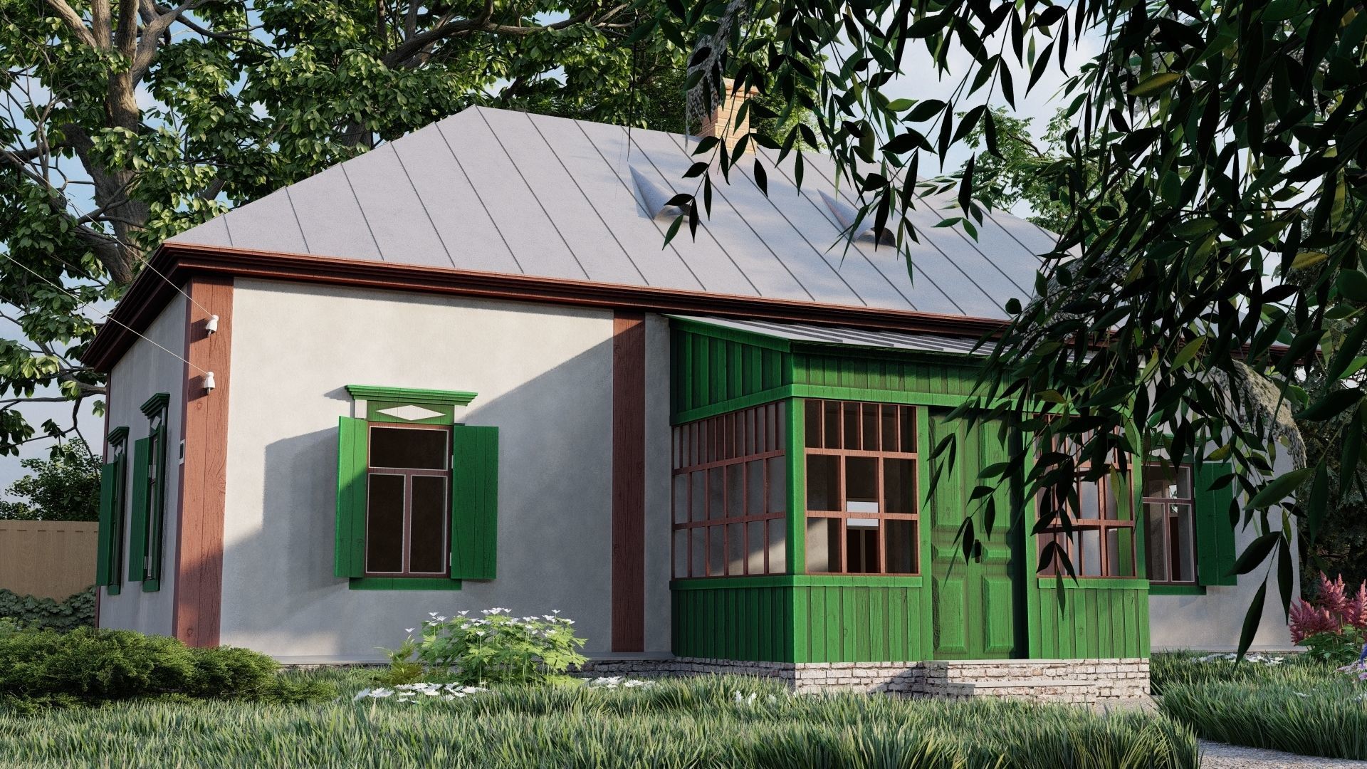 Ukrainian house hata 3D model | CGTrader