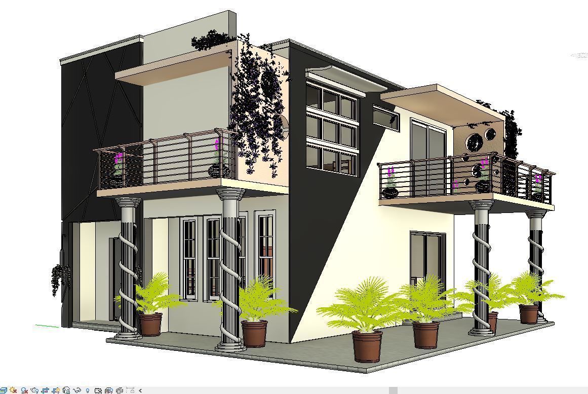 3D model 3 Bedroom House plan Model VR / AR / low-poly | CGTrader