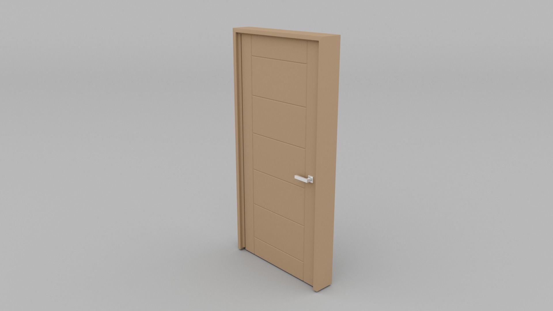 3D model Door and door frame VR / AR / low-poly | CGTrader
