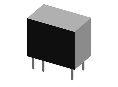 SPCO PCB relay,1A 5Vdc coil 166.7ohm free 3D model | CGTrader