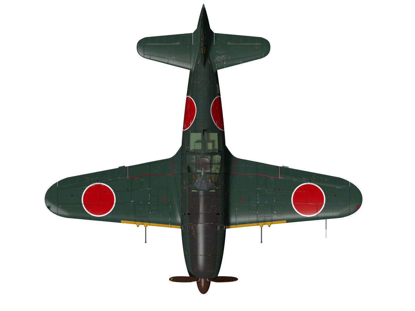 Mitsubishi J2M5 RAIDEN 3D model | CGTrader