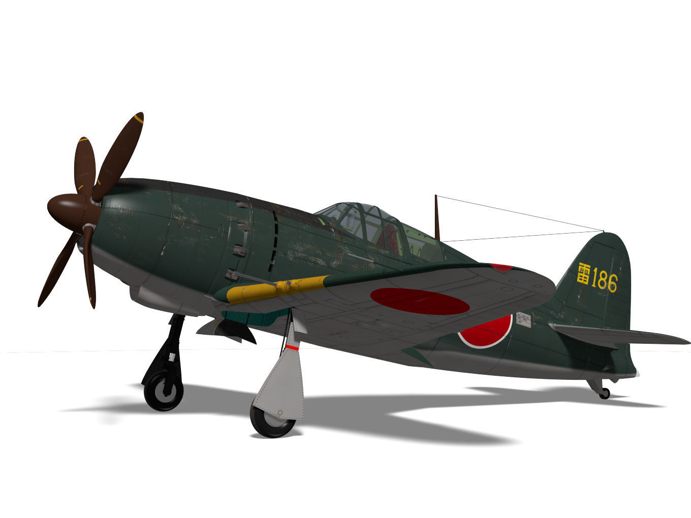 Mitsubishi J2M5 RAIDEN 3D model | CGTrader