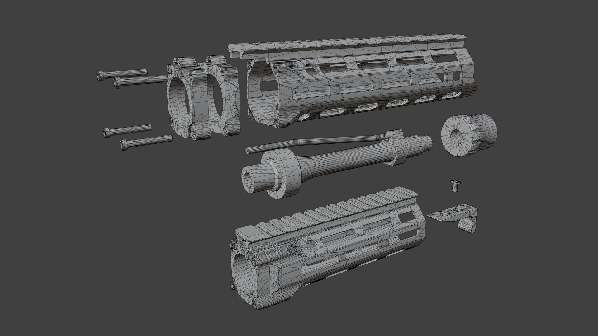 3D model MFR XL Handguard Pack VR / AR / low-poly | CGTrader