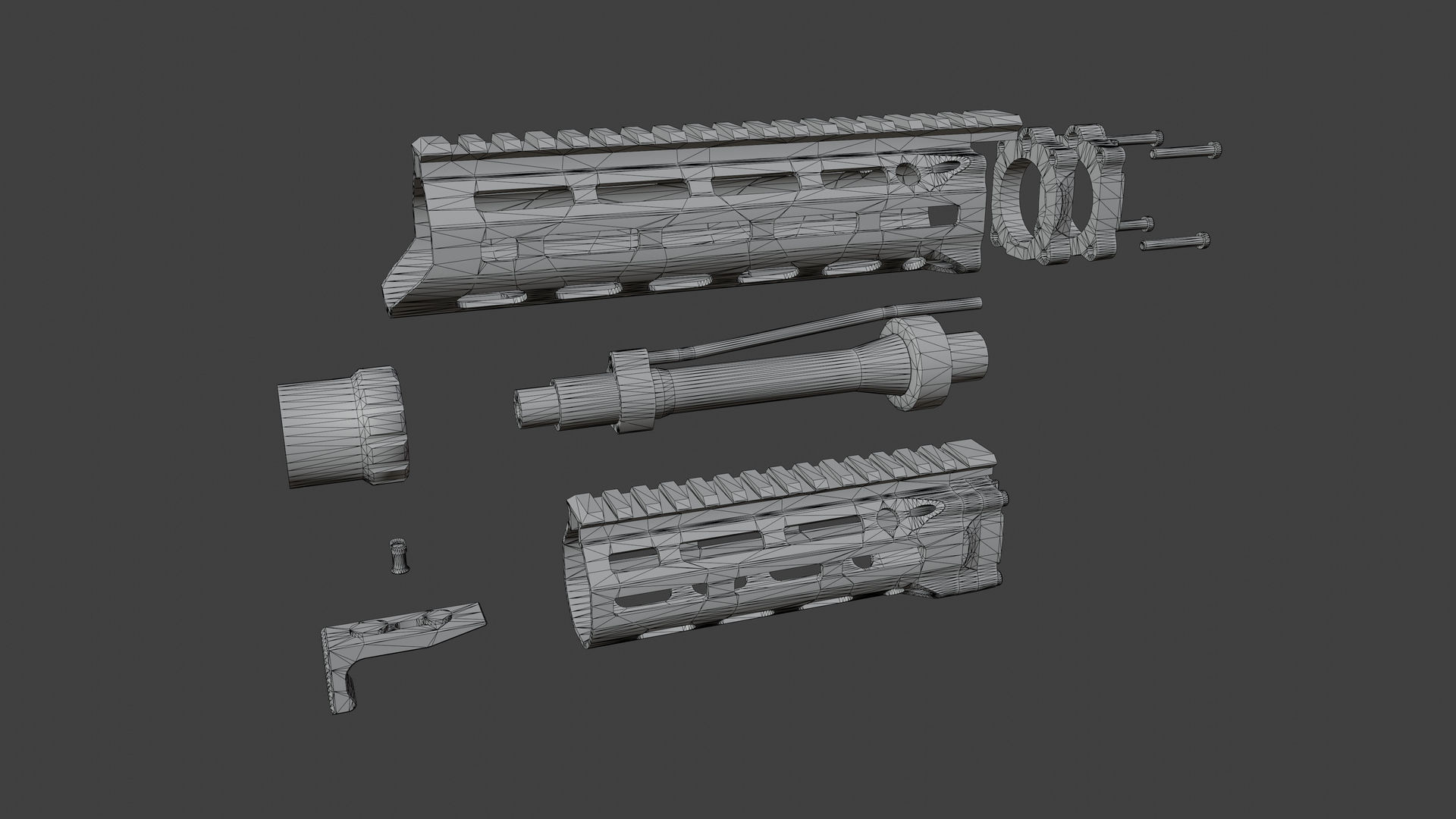 3D model MFR XL Handguard Pack VR / AR / low-poly | CGTrader