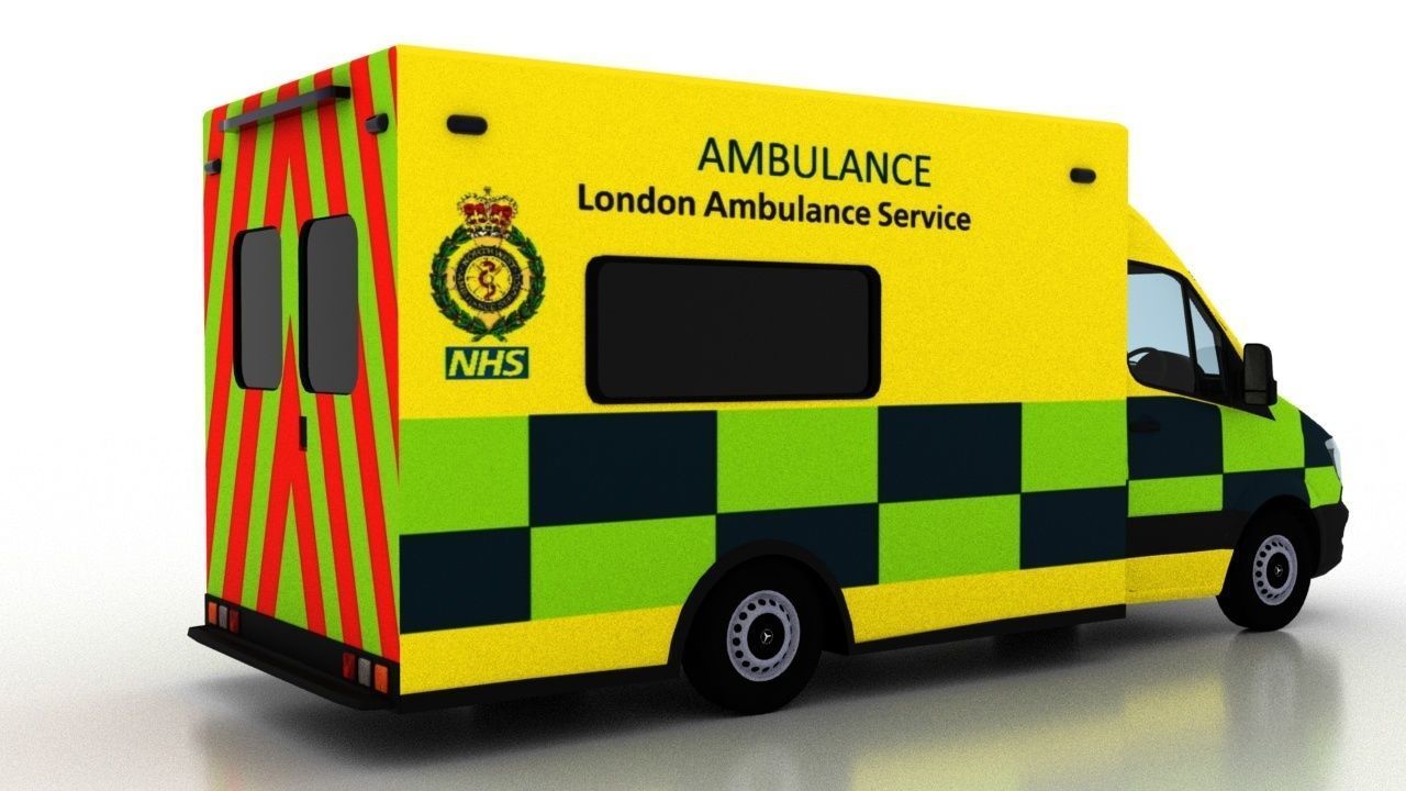 Mercedes Benz Sprinter 2015 Truck England Ambulance UK 3D model | CGTrader