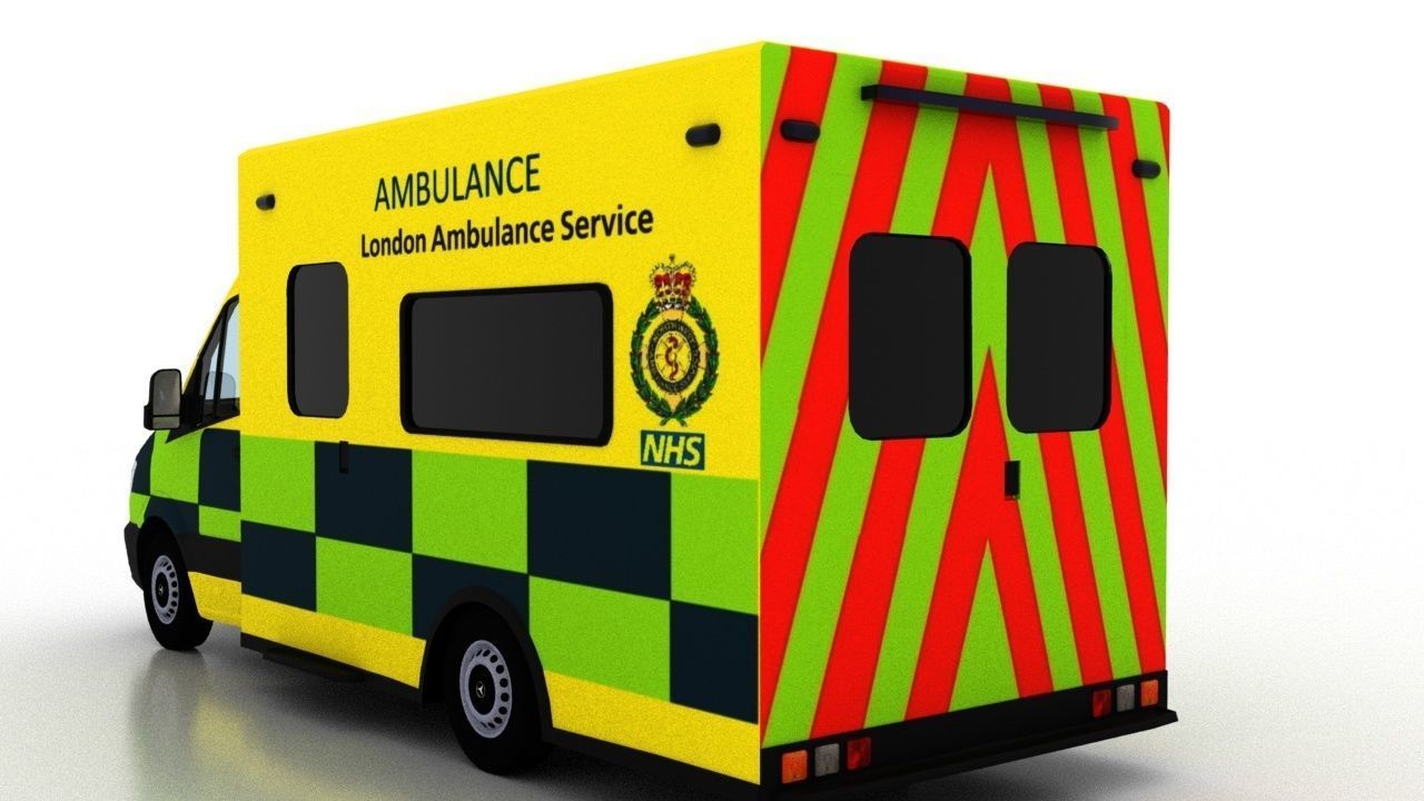 Mercedes Benz Sprinter 2015 Truck England Ambulance UK 3D model | CGTrader