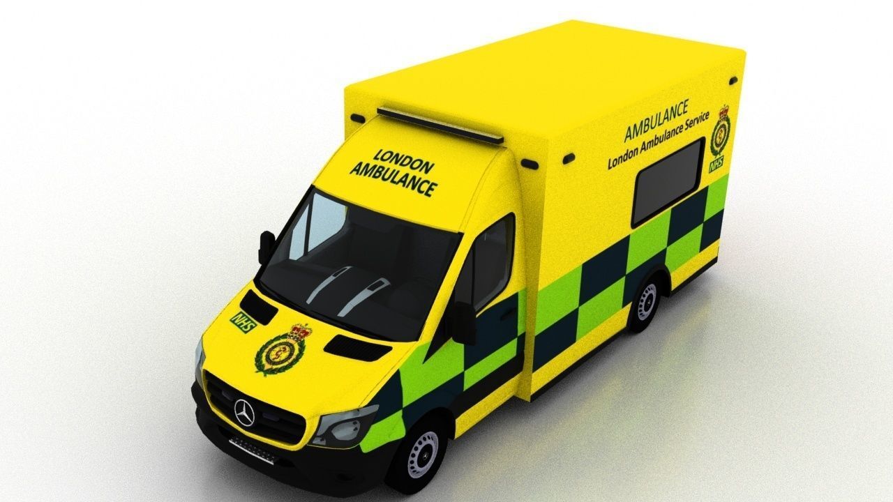Mercedes Benz Sprinter 2015 Truck England Ambulance EU 3D model | CGTrader