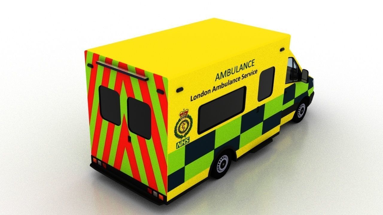 Mercedes Benz Sprinter 2015 Truck England Ambulance EU 3D model | CGTrader