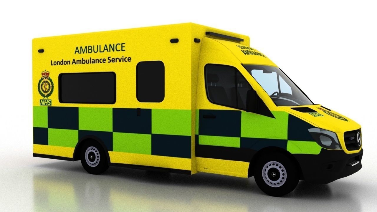 Mercedes Benz Sprinter 2015 Truck England Ambulance EU 3D model | CGTrader