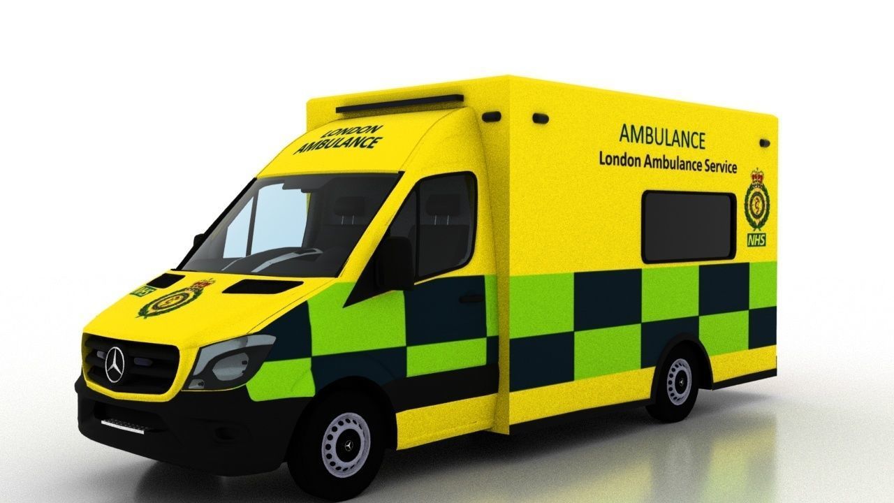 Mercedes Benz Sprinter 2015 Truck England Ambulance EU 3D model | CGTrader