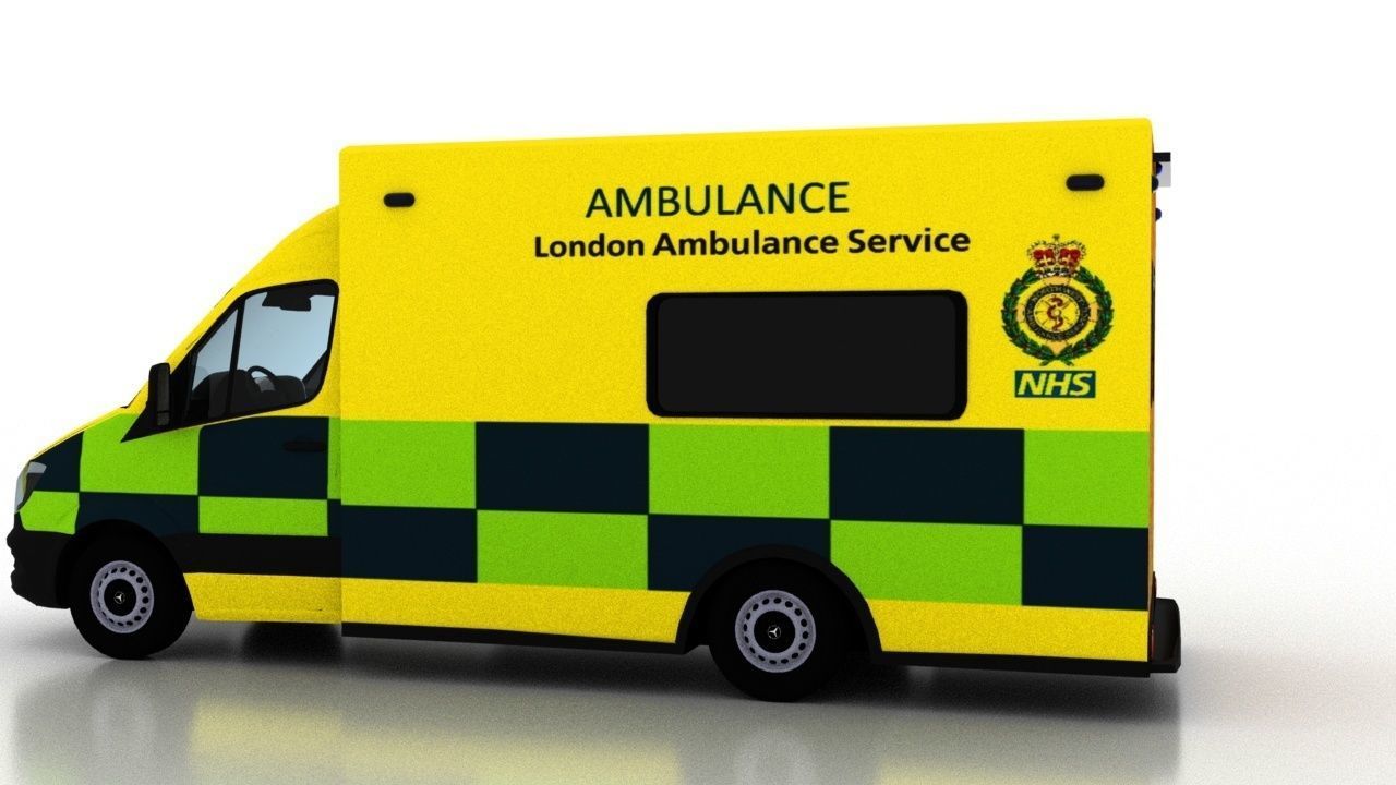 Mercedes Benz Sprinter 2015 Truck England Ambulance EU 3D model | CGTrader