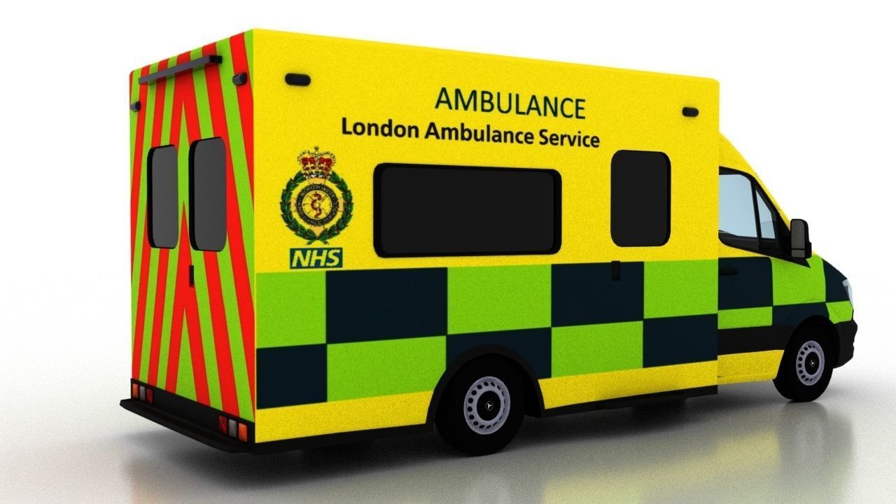 Mercedes Benz Sprinter 2015 Truck England Ambulance EU 3D model | CGTrader