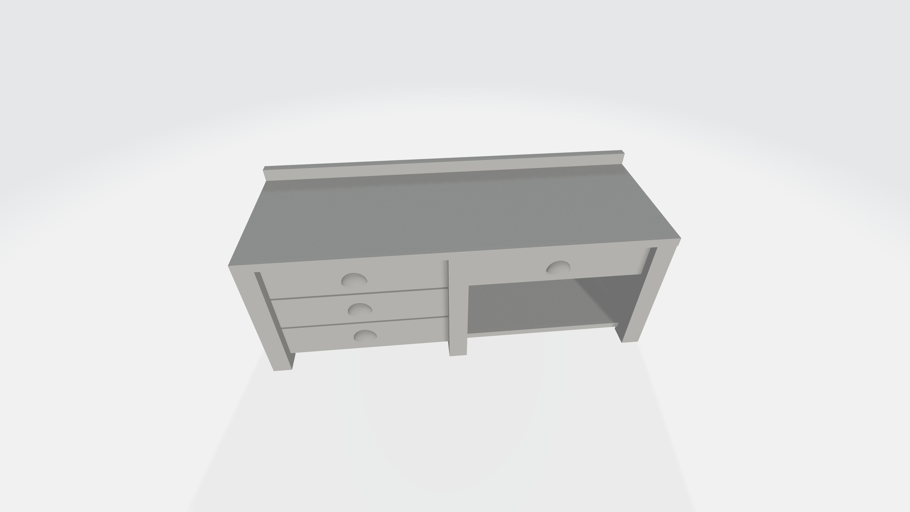 Simple Table for modeling and texturing free 3D model | CGTrader