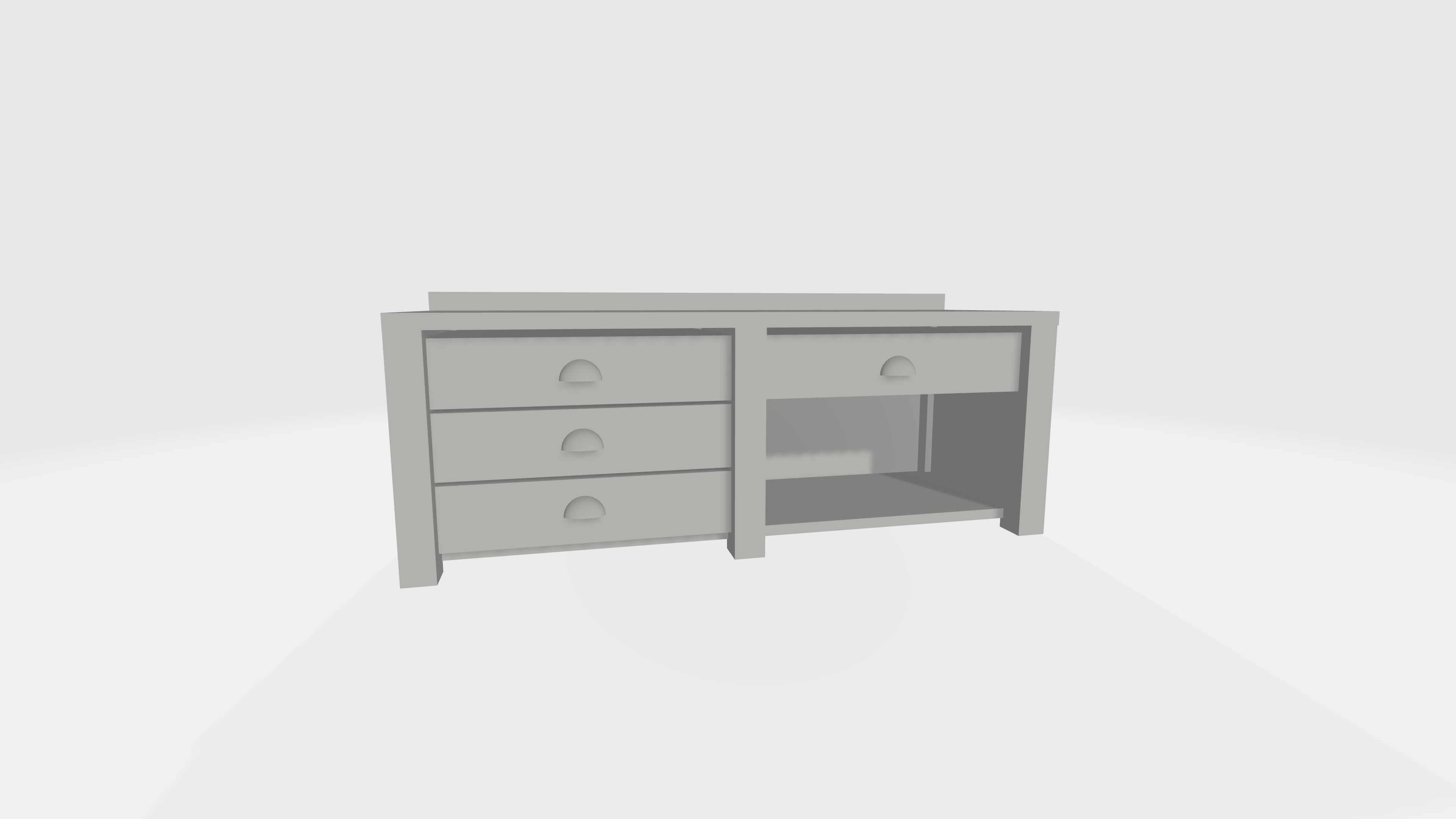 Simple Table for modeling and texturing free 3D model | CGTrader