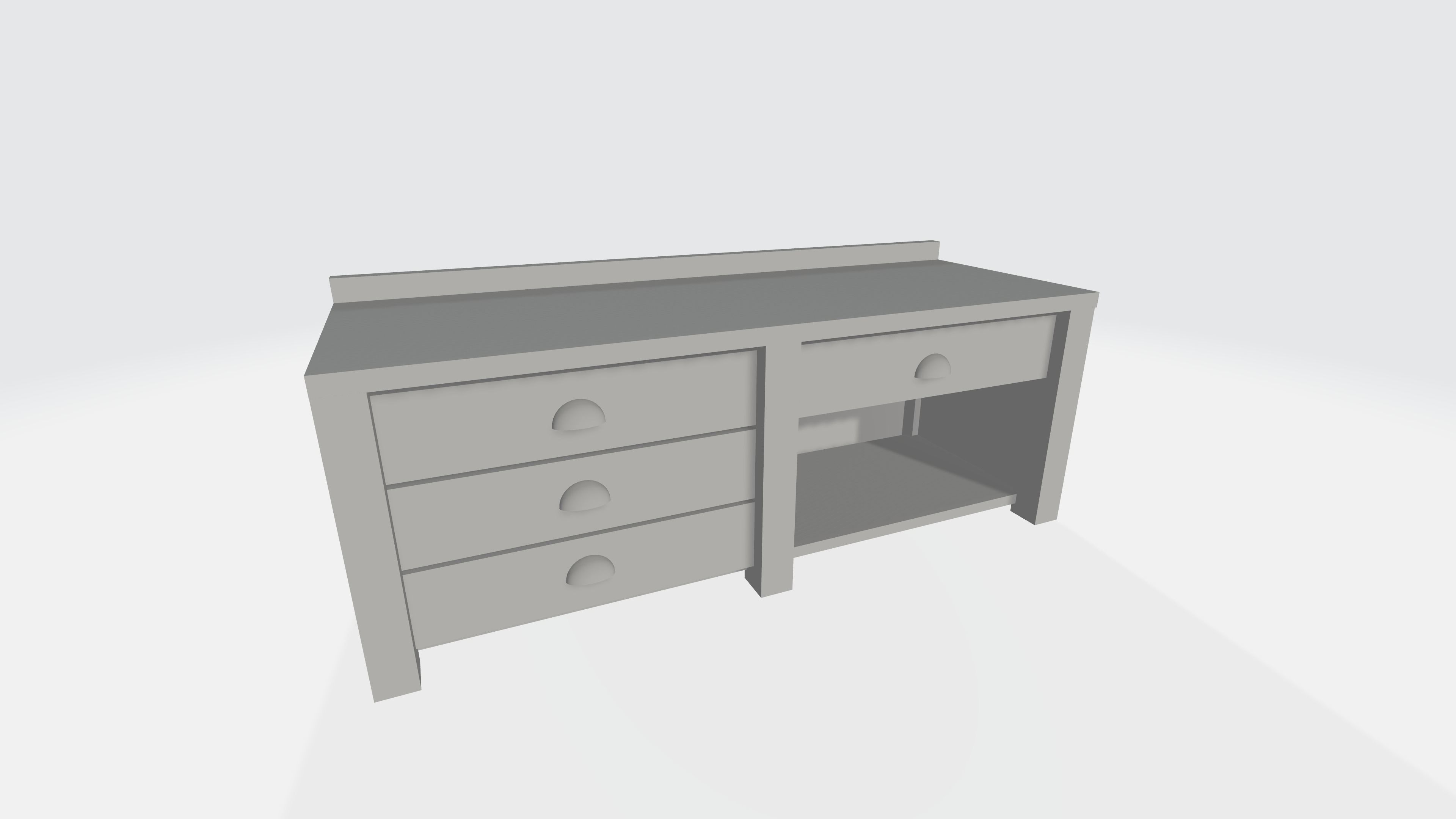 Simple Table for modeling and texturing free 3D model | CGTrader