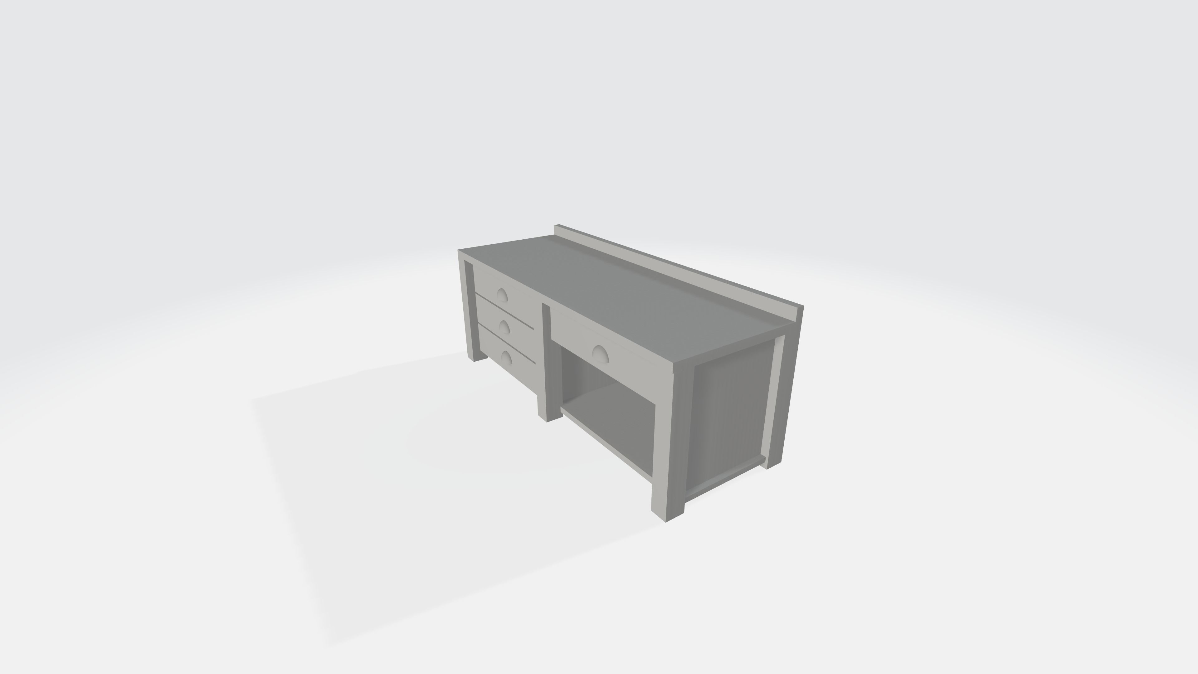 Simple Table for modeling and texturing free 3D model | CGTrader
