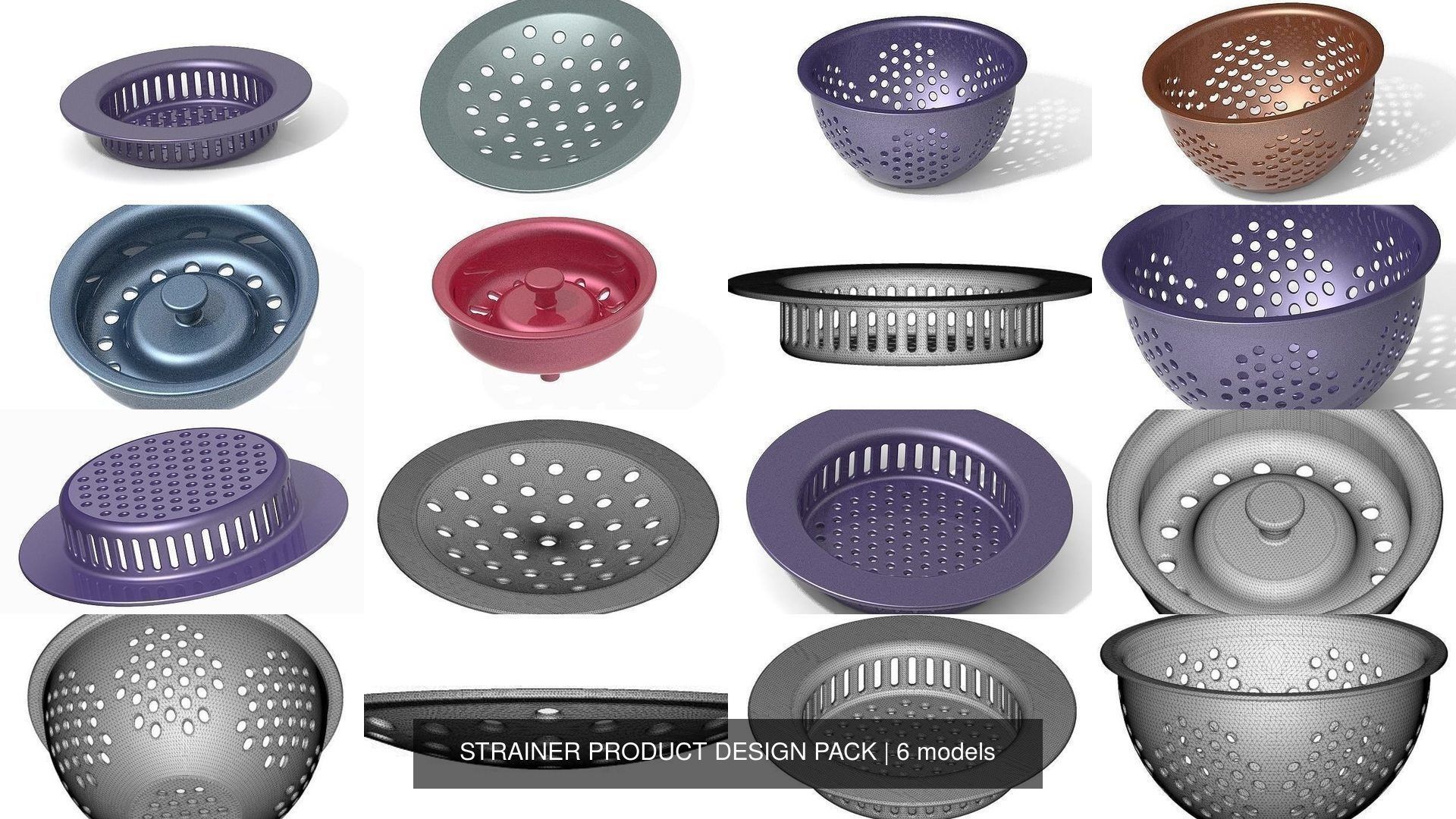 STRAINER PRODUCT DESIGN PACK 3D Model Collection 3D printable | CGTrader