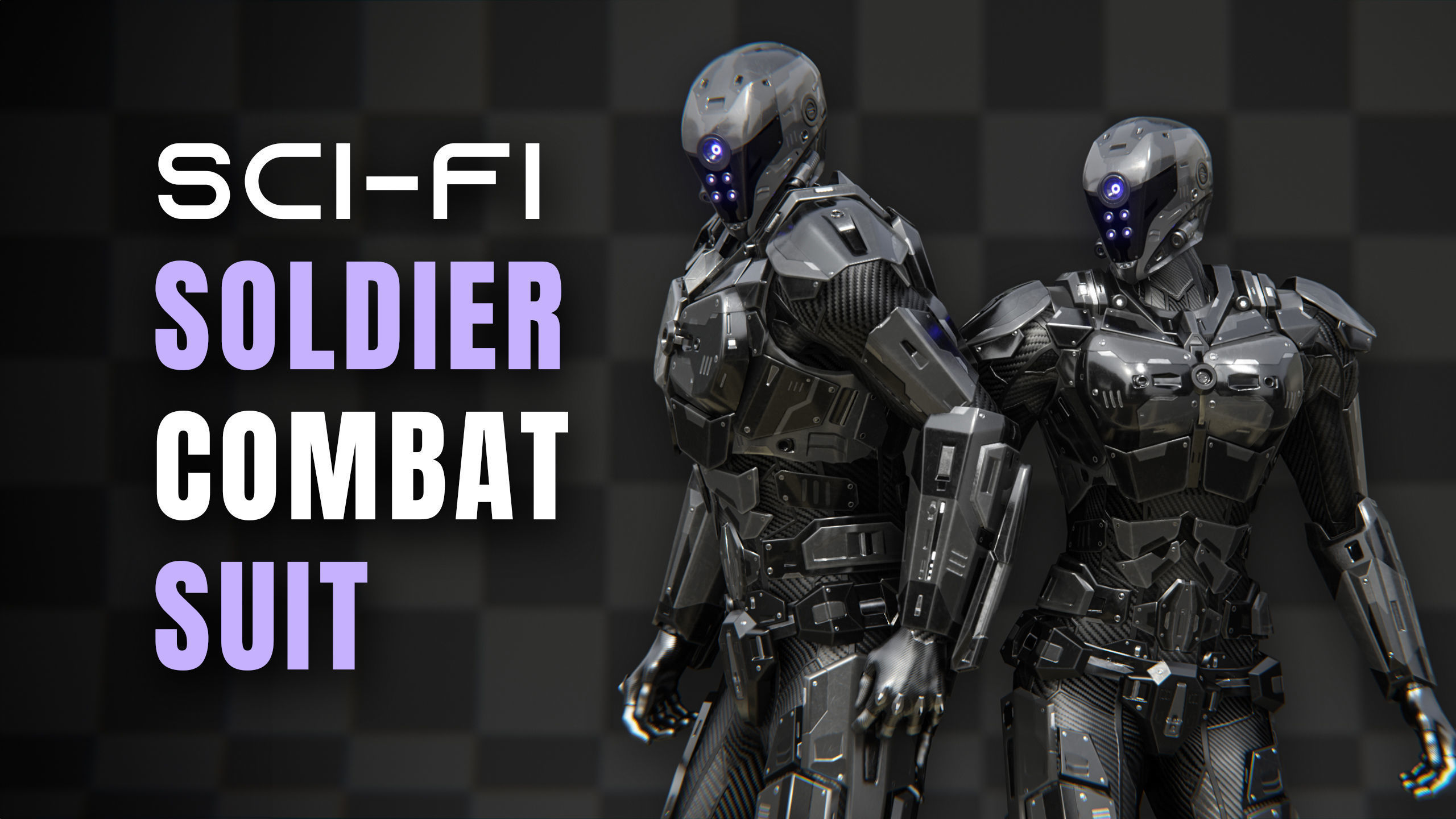 3D model Sci-fi Soldier Combat Suit VR / AR / low-poly | CGTrader