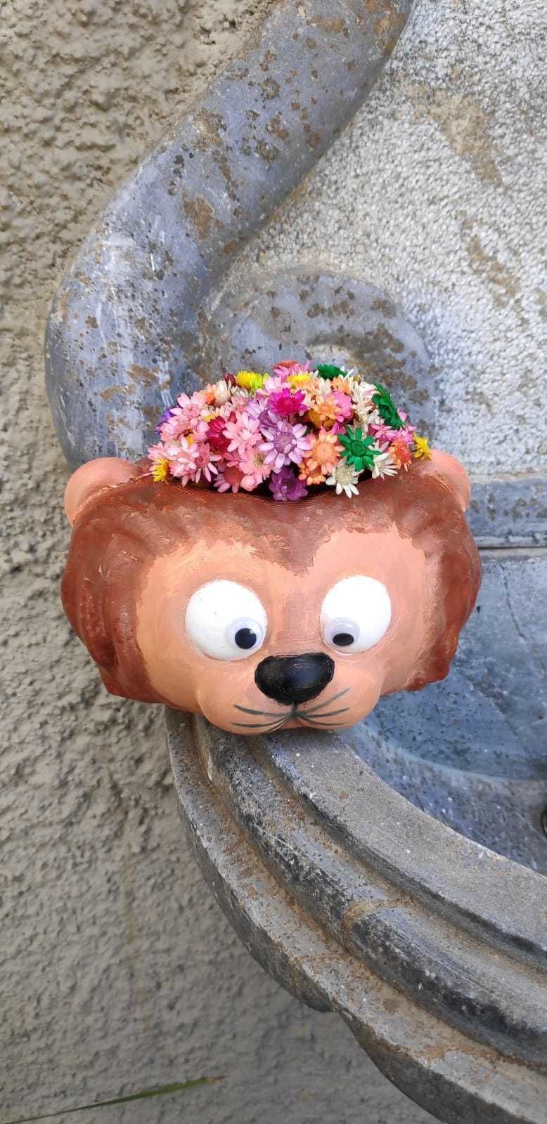 Lion Pot 3D model 3D printable | CGTrader