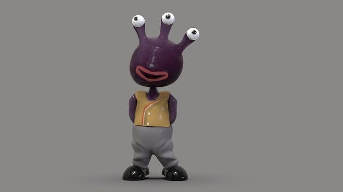 3D model Alien Cartoon VR / AR / low-poly | CGTrader