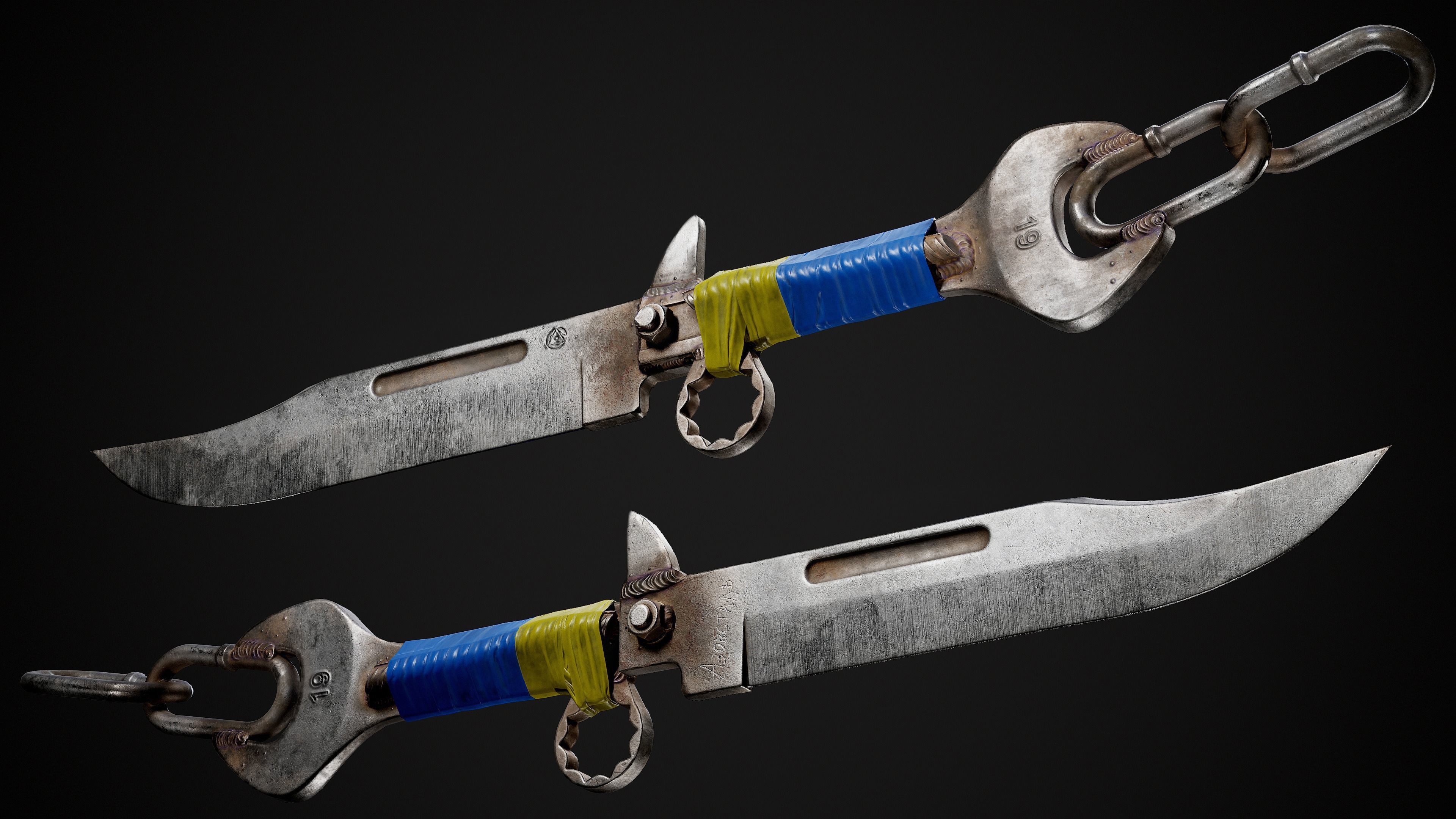 3D model Homemade knife Game-ready VR / AR / low-poly | CGTrader