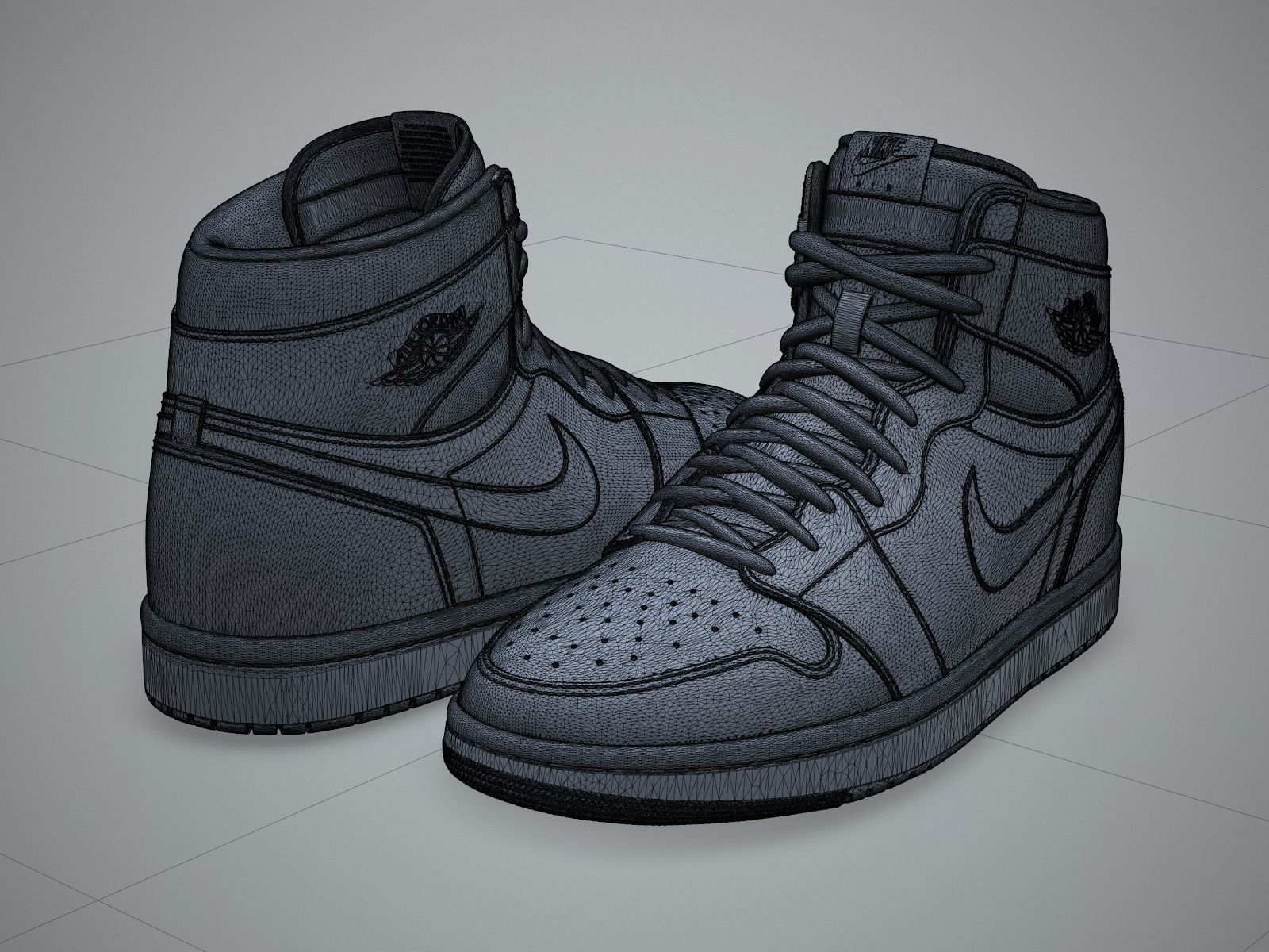 Air Jordan1-retro sneaker-3d printable 3D model 3D printable | CGTrader