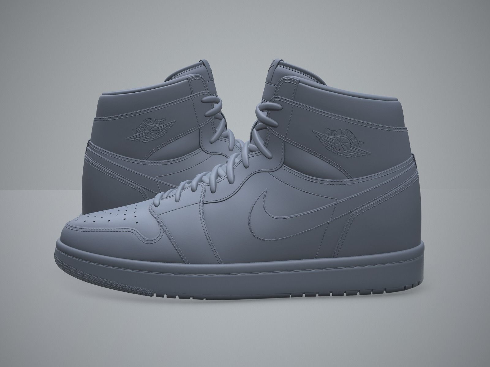 Air Jordan1-retro sneaker-3d printable 3D model 3D printable | CGTrader