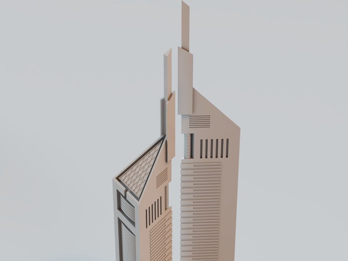 Emirates towers 3D model 3D printable | CGTrader