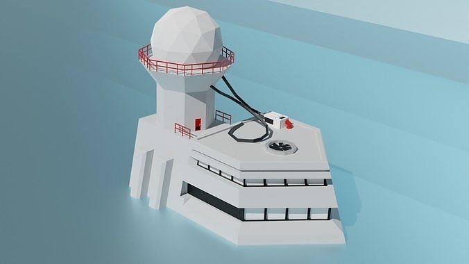 3D model Low Poly Satellite Radio Array VR / AR / low-poly | CGTrader