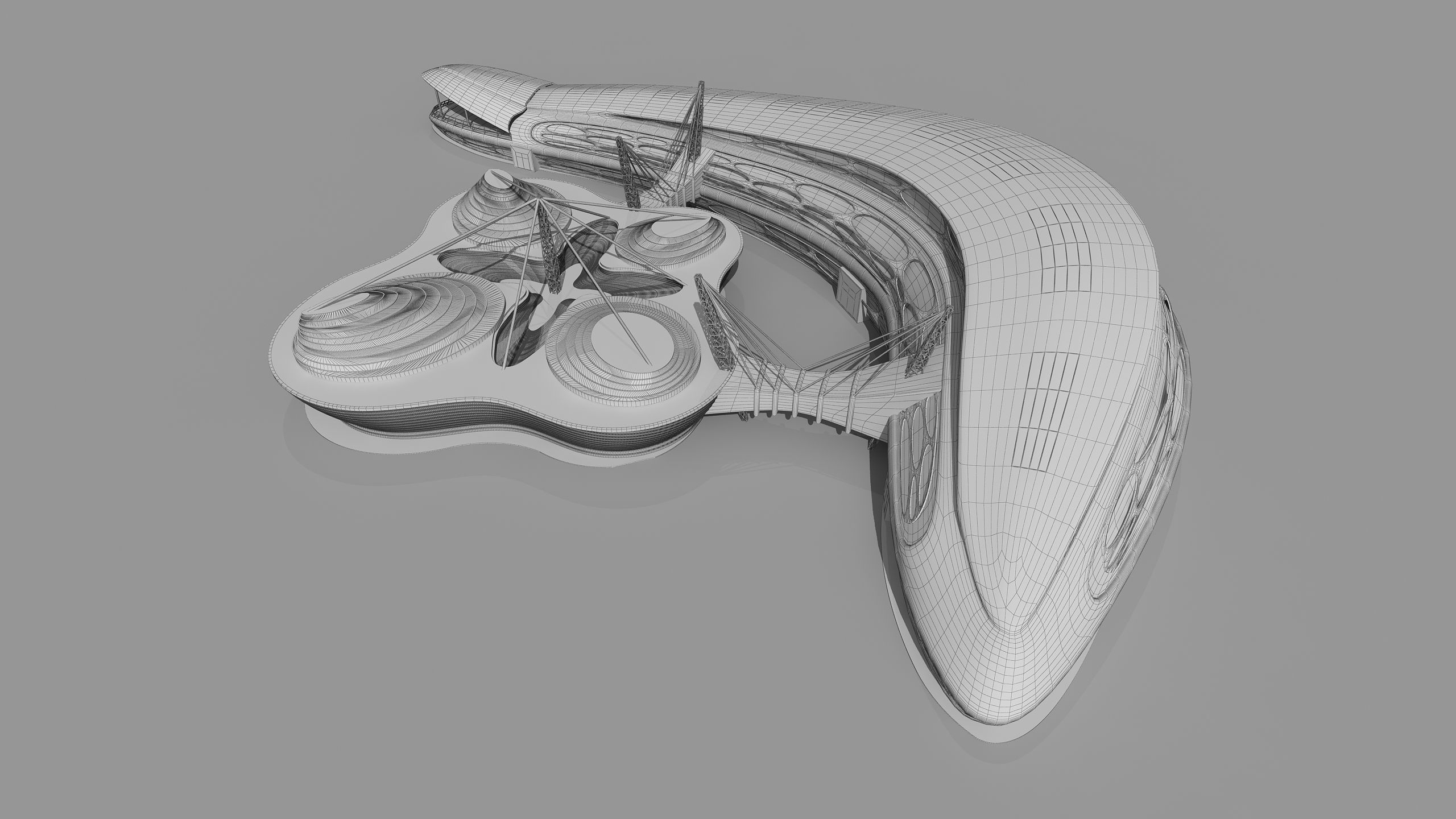 0144 - Organic Building 3D model | CGTrader