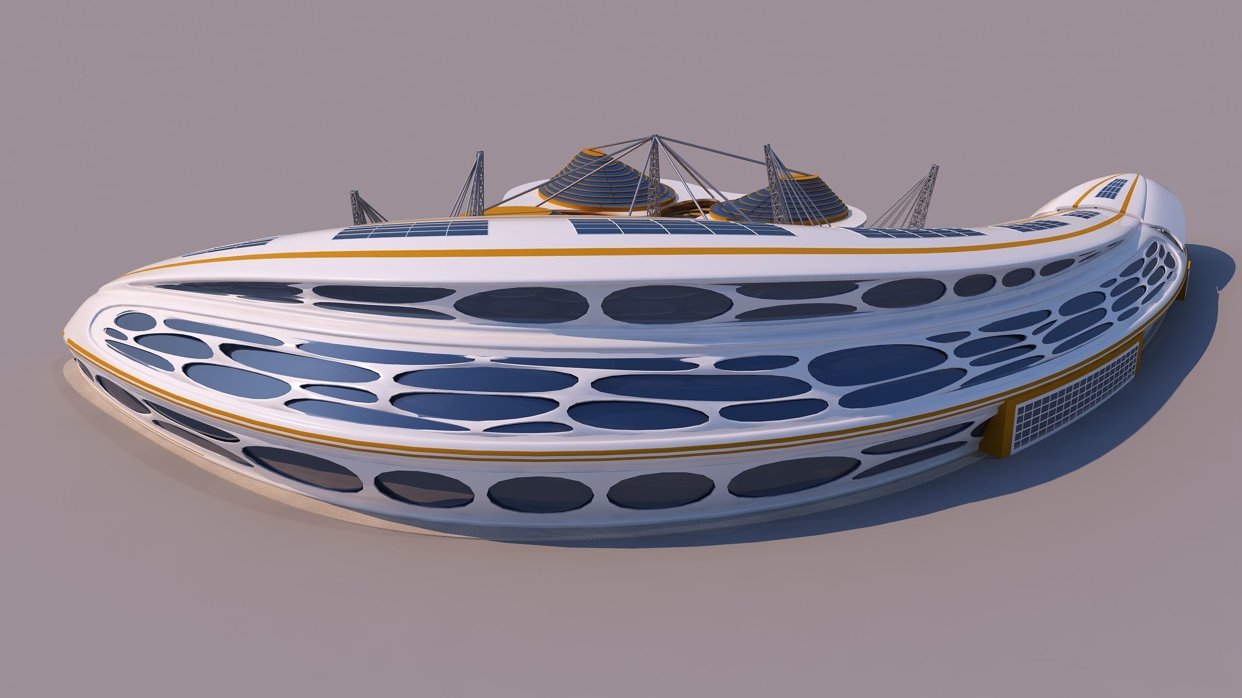 0144 - Organic Building 3D model | CGTrader