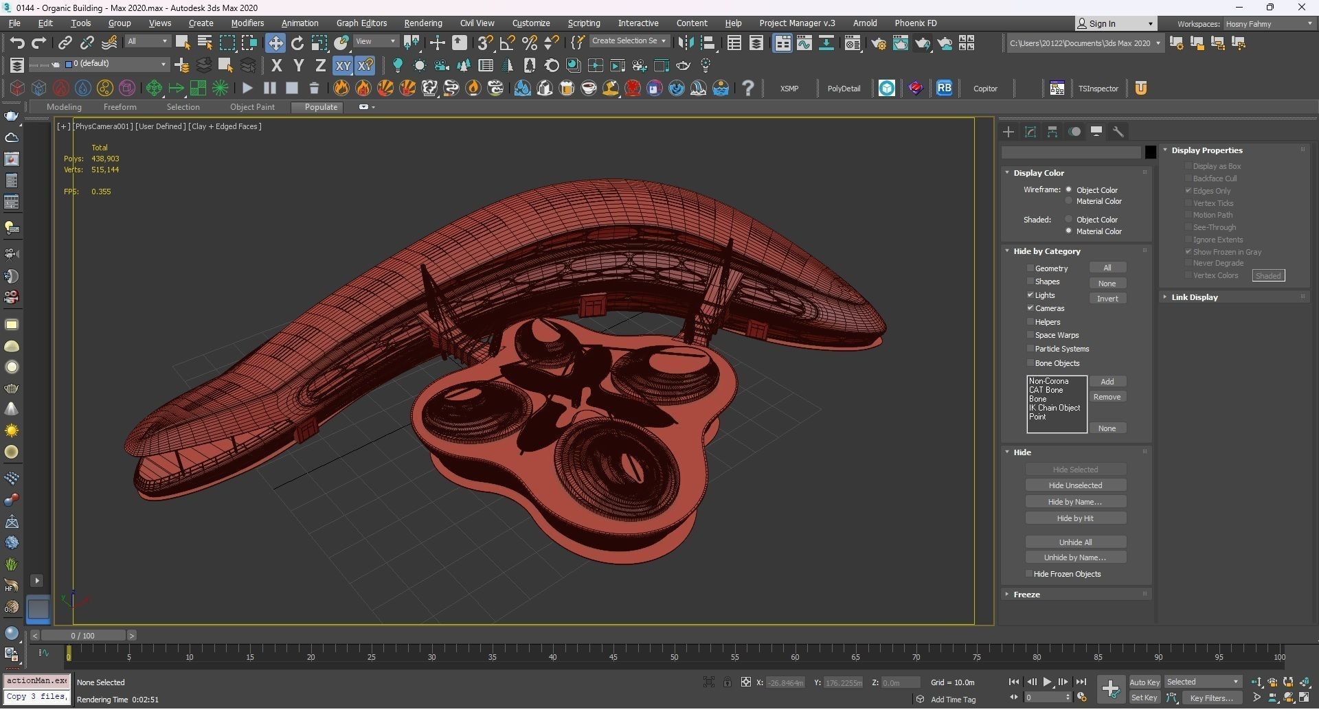 0144 - Organic Building 3D model | CGTrader