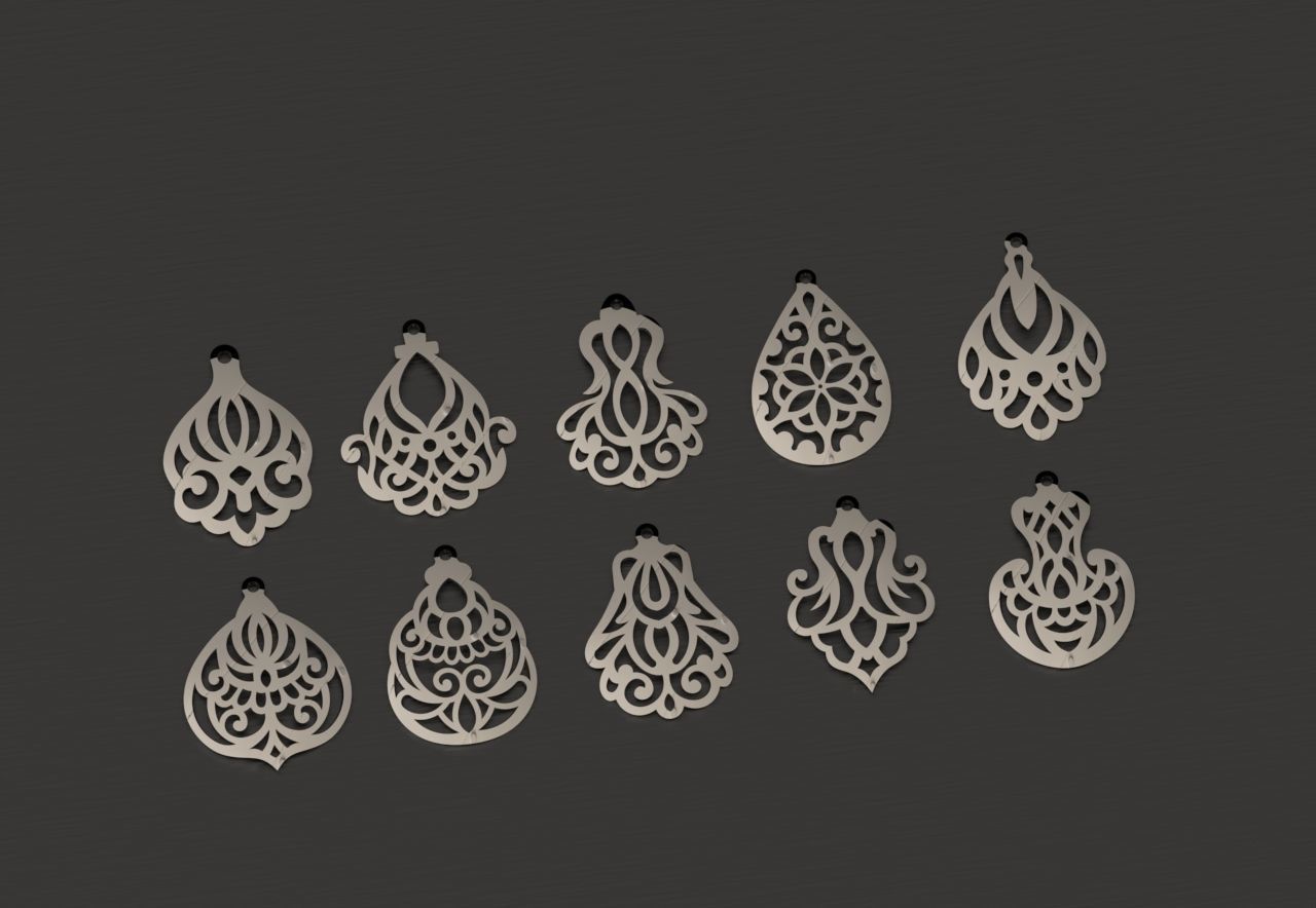 Pendants frames Pack light models 3D model 3D printable | CGTrader