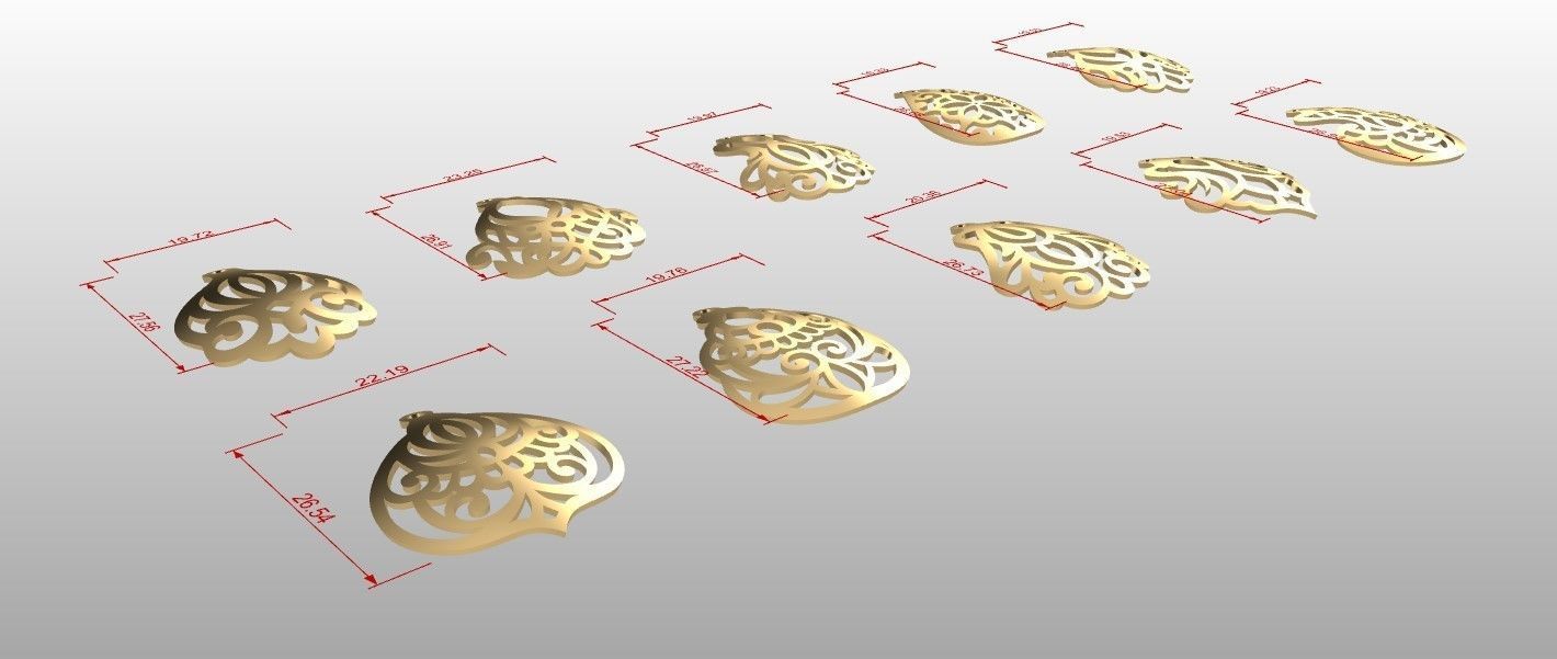Pendants frames Pack light models 3D model 3D printable | CGTrader