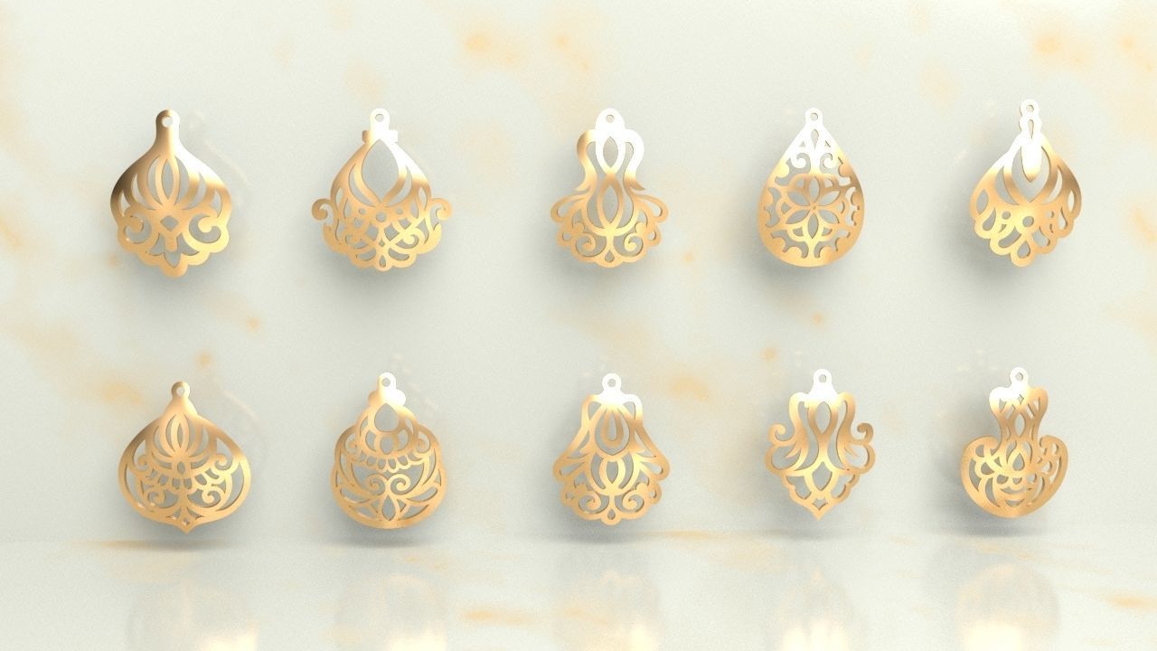 Pendants frames Pack light models 3D model 3D printable | CGTrader
