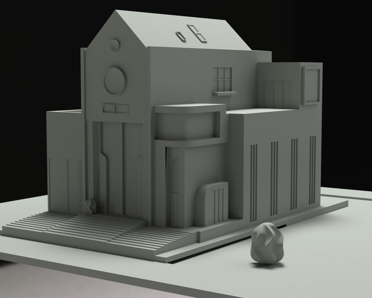 Cartoon Buildings Church Beautiful and lovely church models 3D model ...