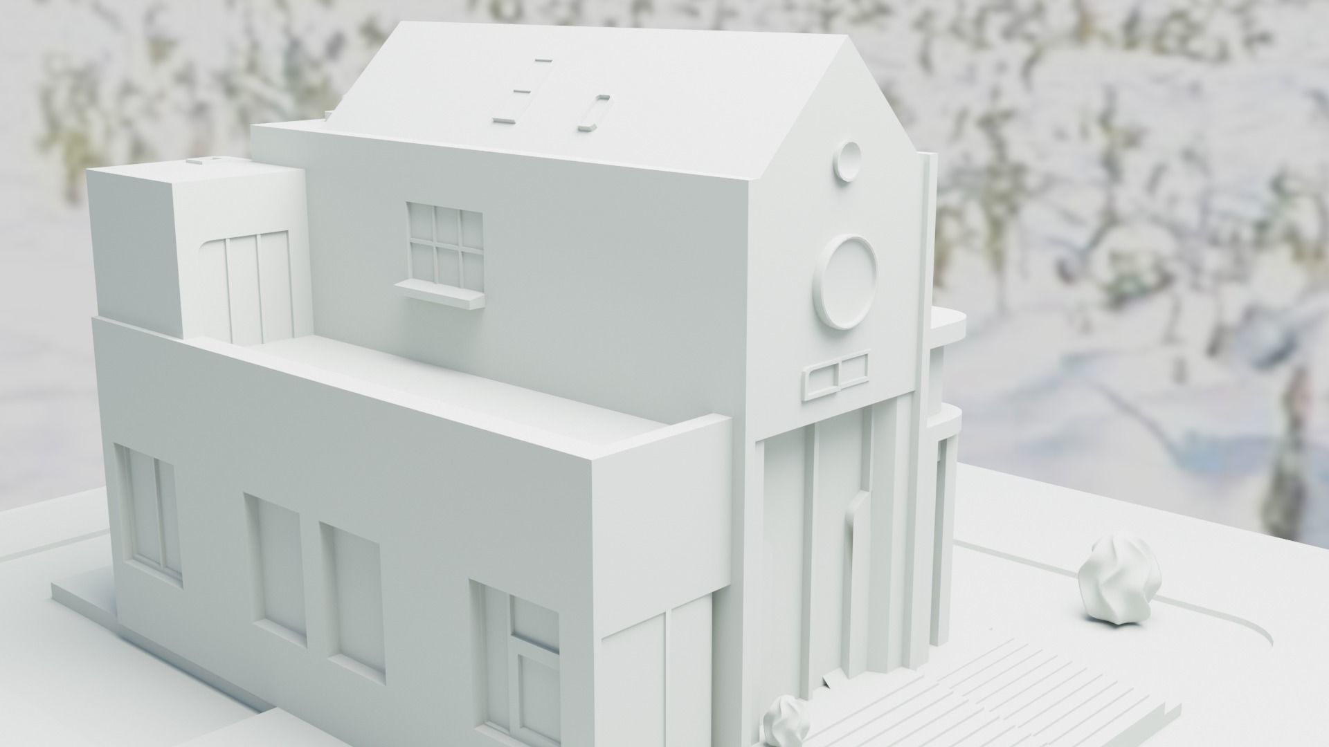 Cartoon Buildings Church Beautiful and lovely church models 3D model ...