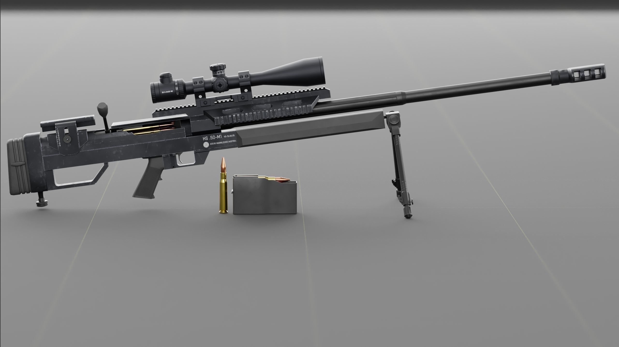 3D model Steyr HS 50 M1 - The ultimate long range hitter VR / AR / low-poly | CGTrader