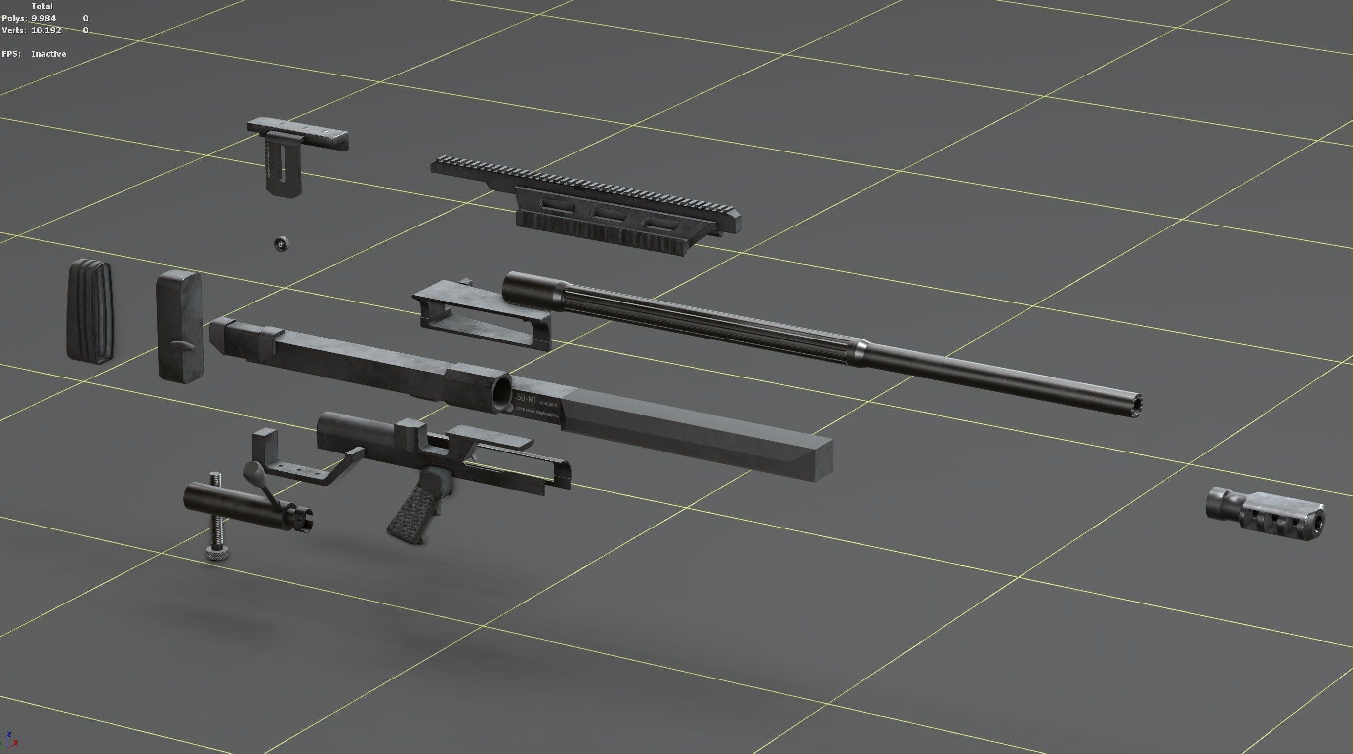 3D model Steyr HS 50 M1 - The ultimate long range hitter VR / AR / low-poly | CGTrader