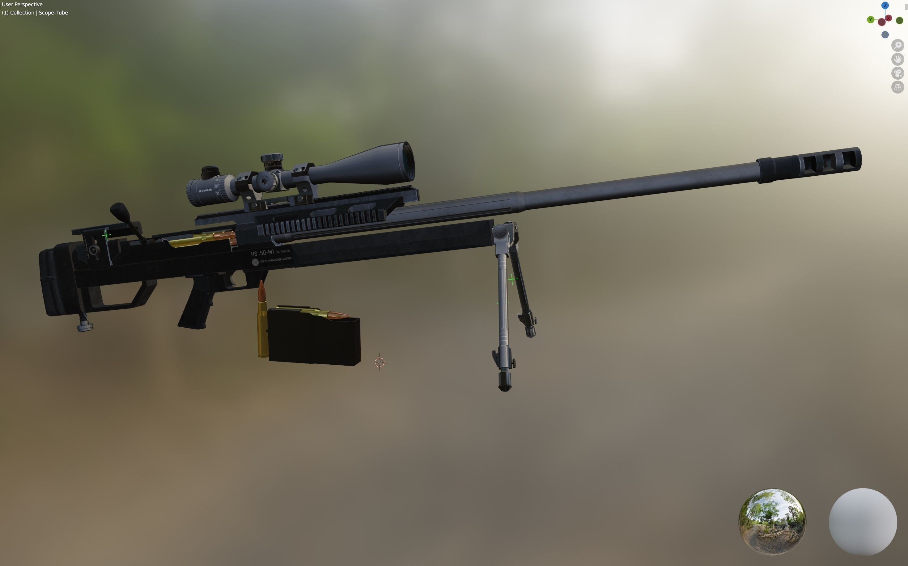 3D model Steyr HS 50 M1 - The ultimate long range hitter VR / AR / low-poly | CGTrader