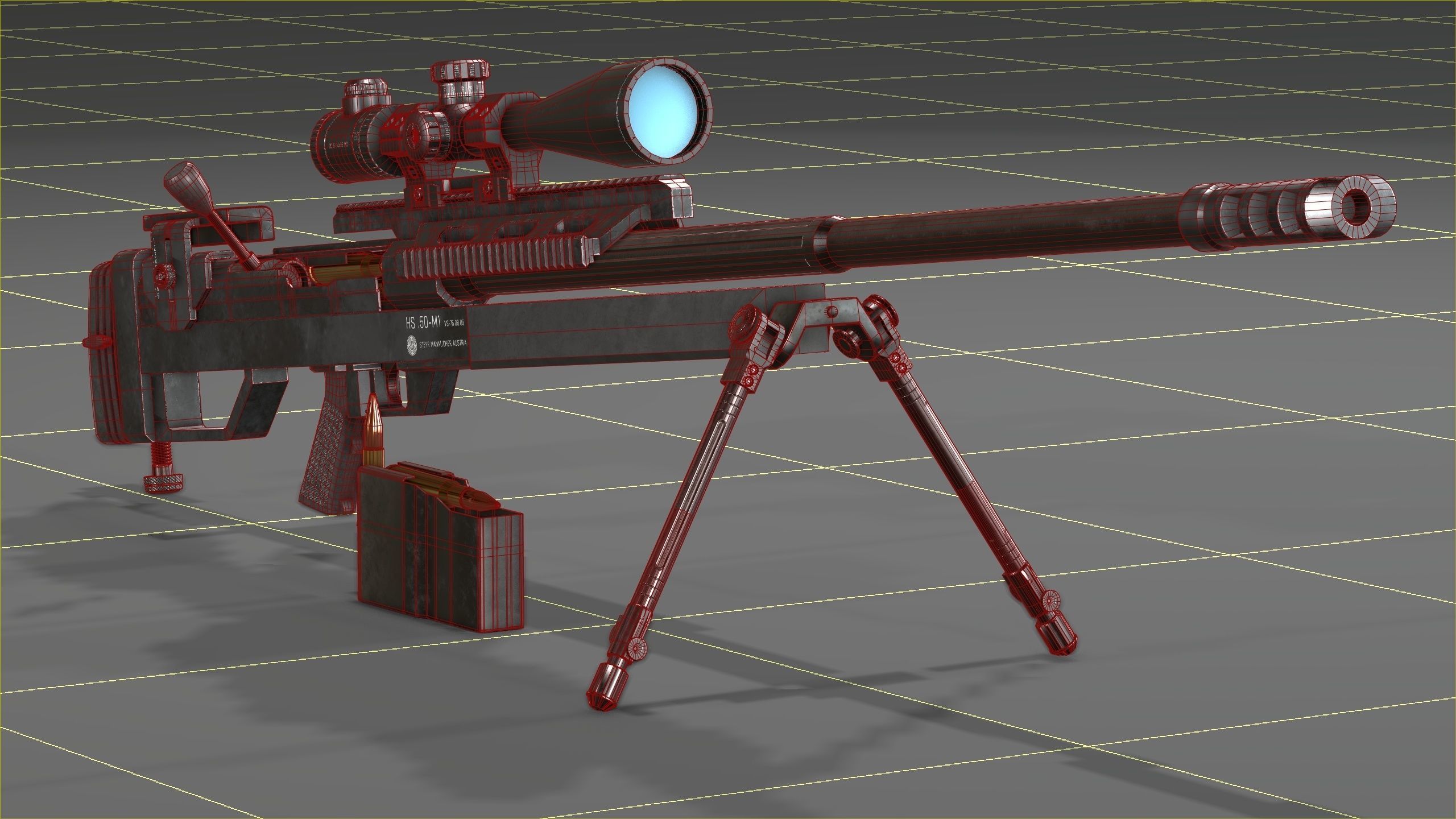3D model Steyr HS 50 M1 - The ultimate long range hitter VR / AR / low-poly | CGTrader
